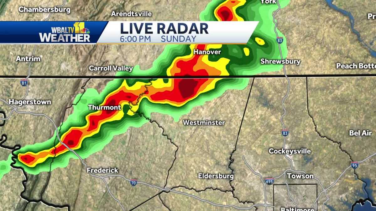 Severe thunderstorms move through Baltimore-metro region