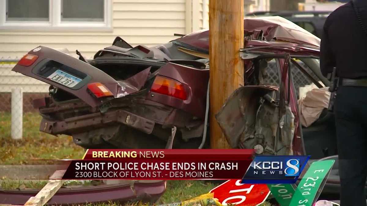 Bystander Injured As Stolen Car Crashes During Police Chase