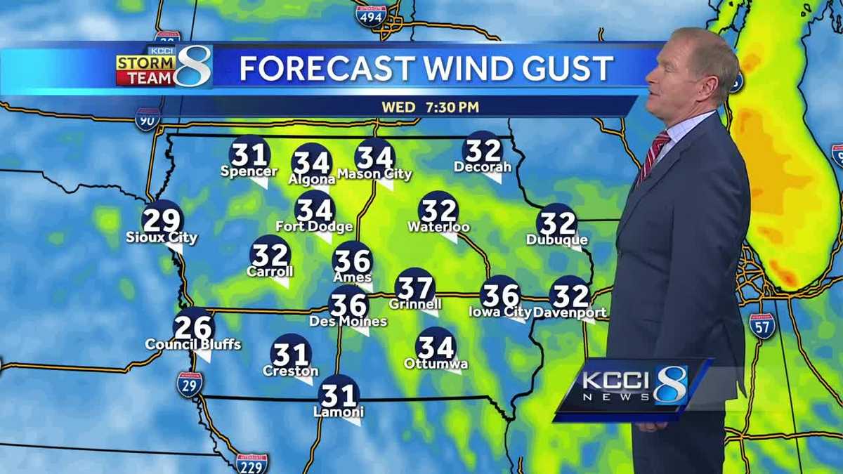Videocast: Wind advisories for central Iowa Wednesday