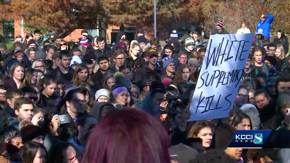 Thousands rally against messages of hate at Drake University