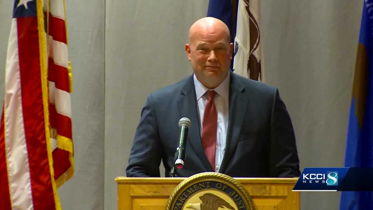 'It's good to be home': Acting AG Matt Whitaker returns to Iowa