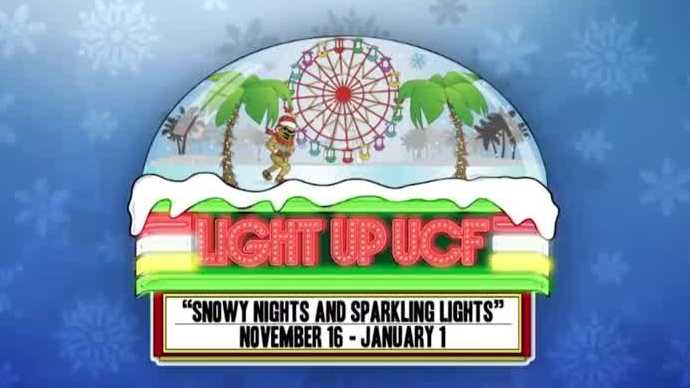 Light Up UCF illuminates the CFE Arena through January 1st
