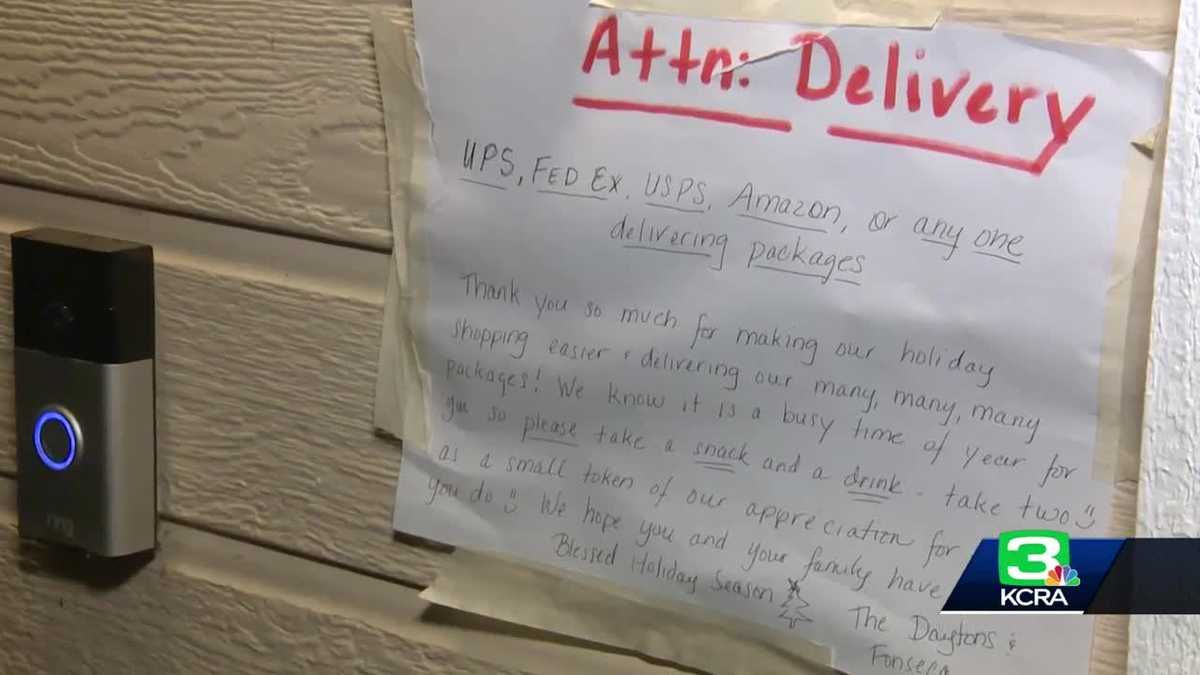 Special delivery: Drivers pick up nice surprise at Elk Grove home