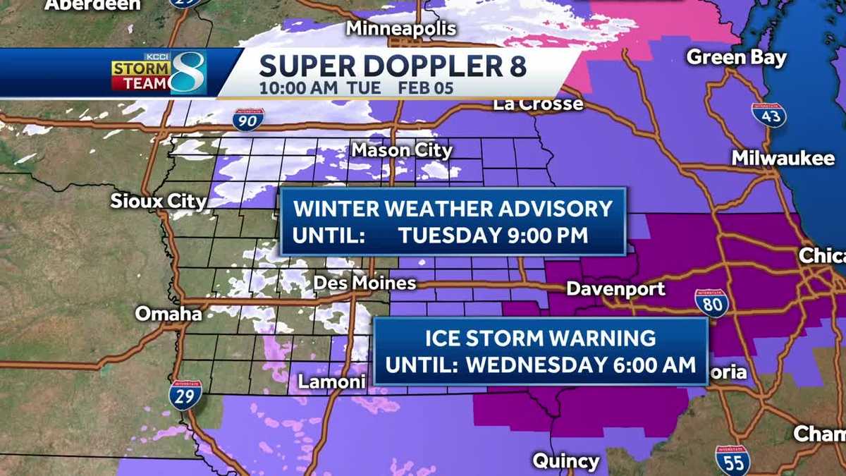 Wintry mix brings freezing rain, more snow ahead