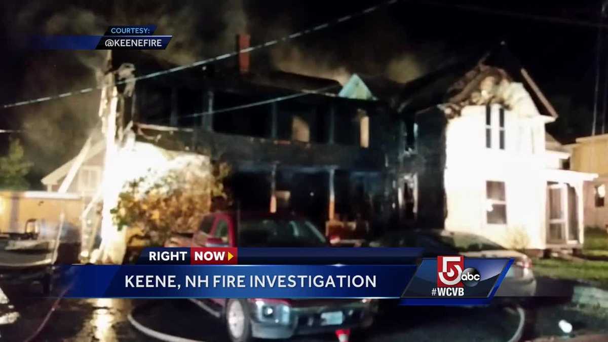 4-alarm fire tears through 2-family home in Keene
