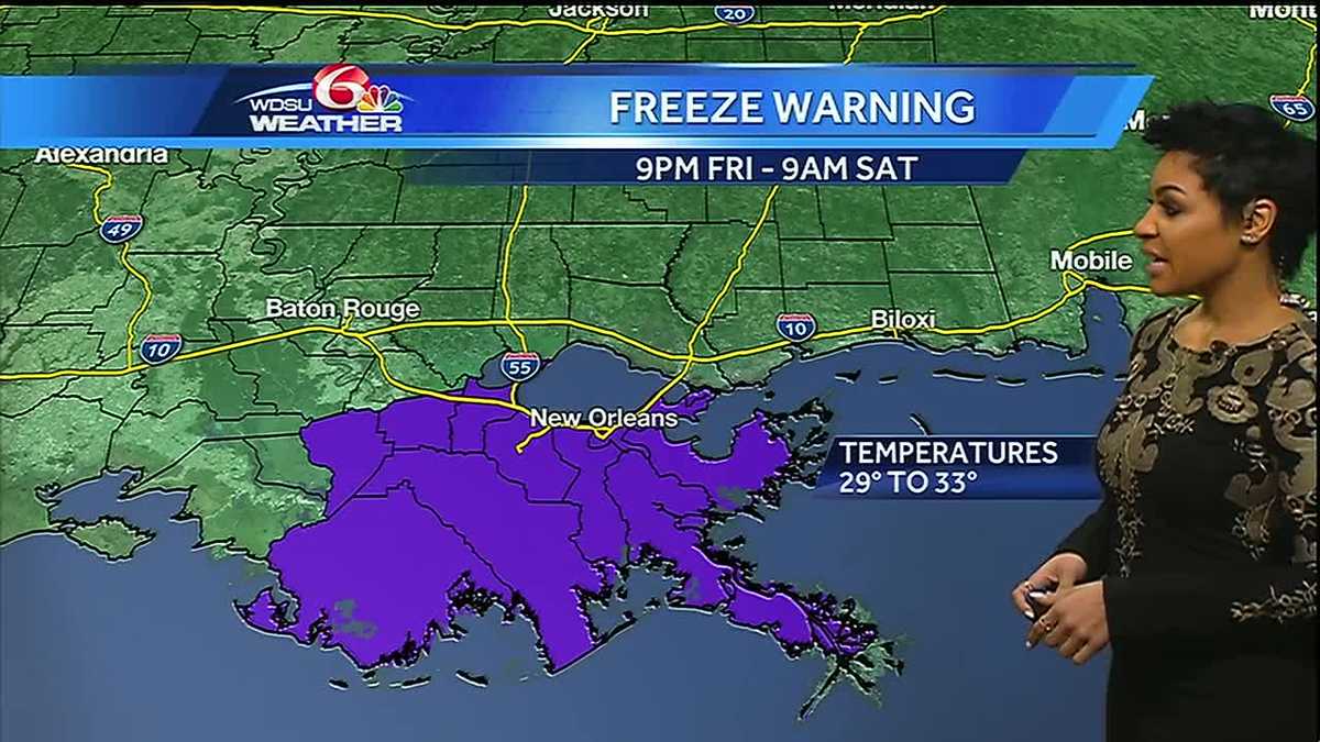 Friday: Turning colder, freeze warning
