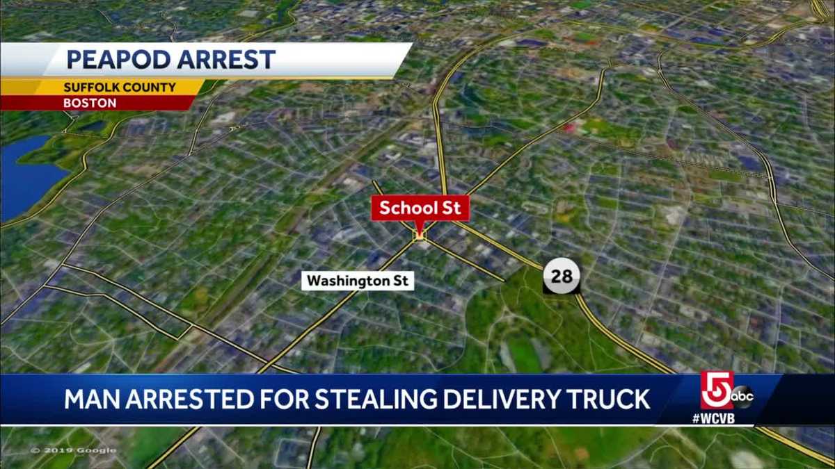 Man steals Peapod grocery delivery truck in Boston, police say