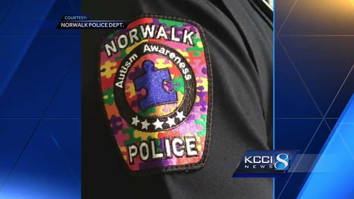 Police department wears patches for Autism Awareness Month