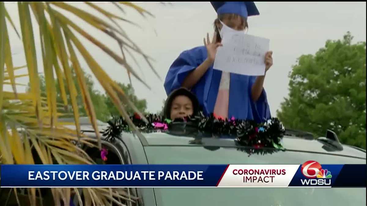 Eastover community puts on parade for graduates