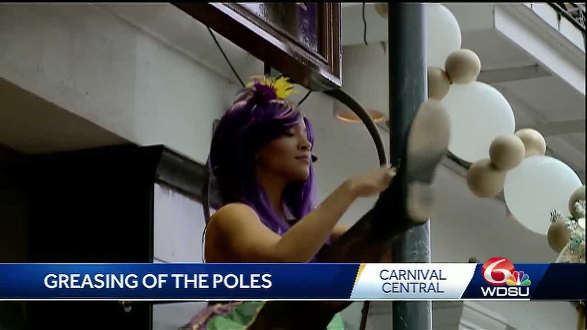 Time for annual Greasing of the Poles on Bourbon Street: Watch it again ...