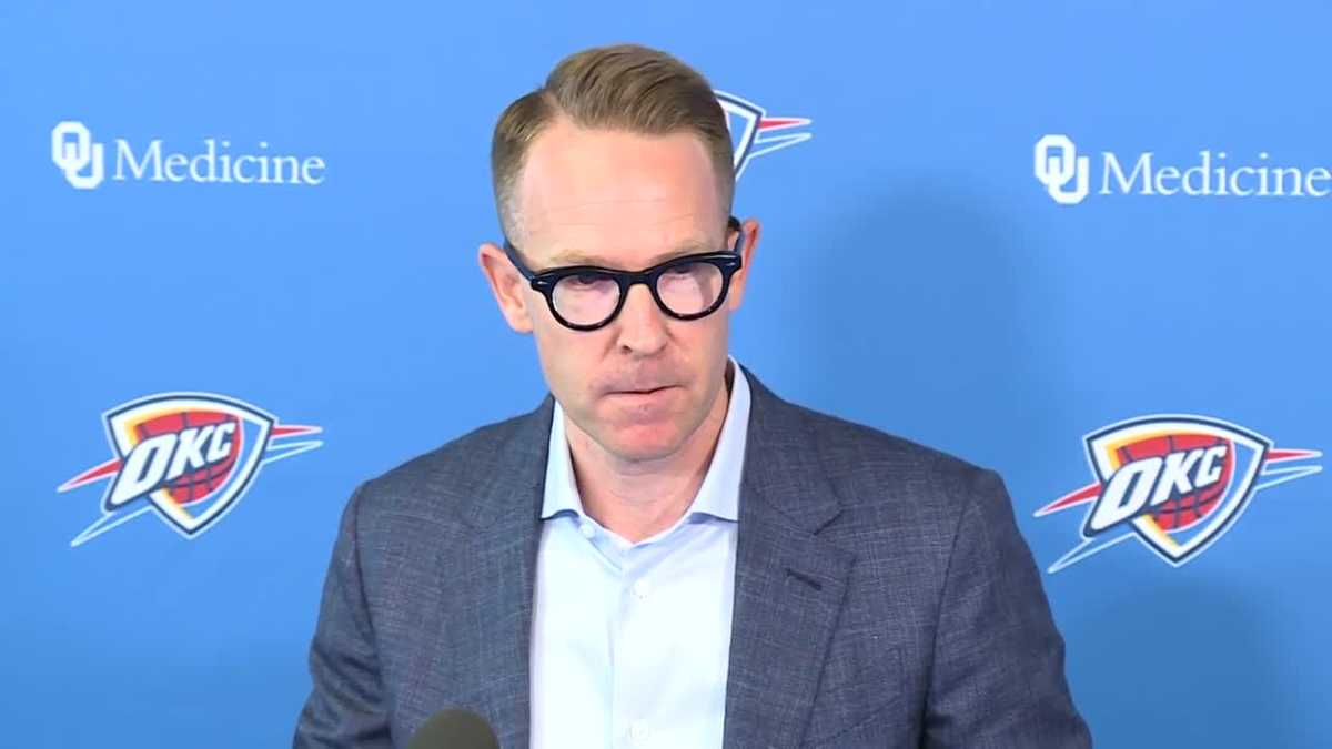 Thunder GM Sam Presti discusses effort to rebuild team after Westbrook ...