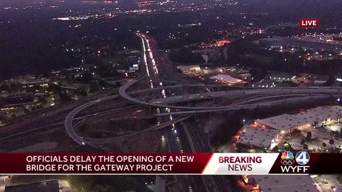 Tallest flyover bridge of I-85/I-385 Gateway construction project in ...
