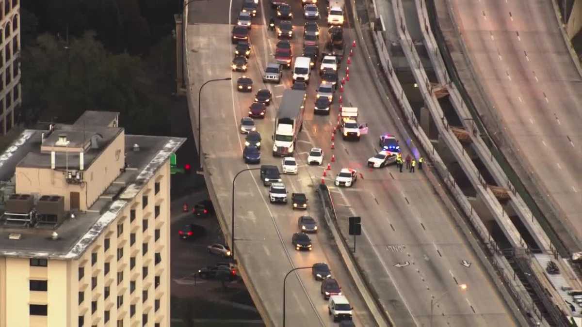 SR 408 shut down at I-4 in Orlando