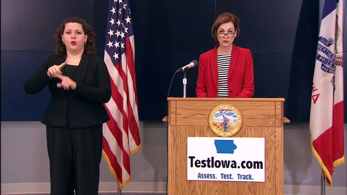 Iowa COVID-19 news conference update