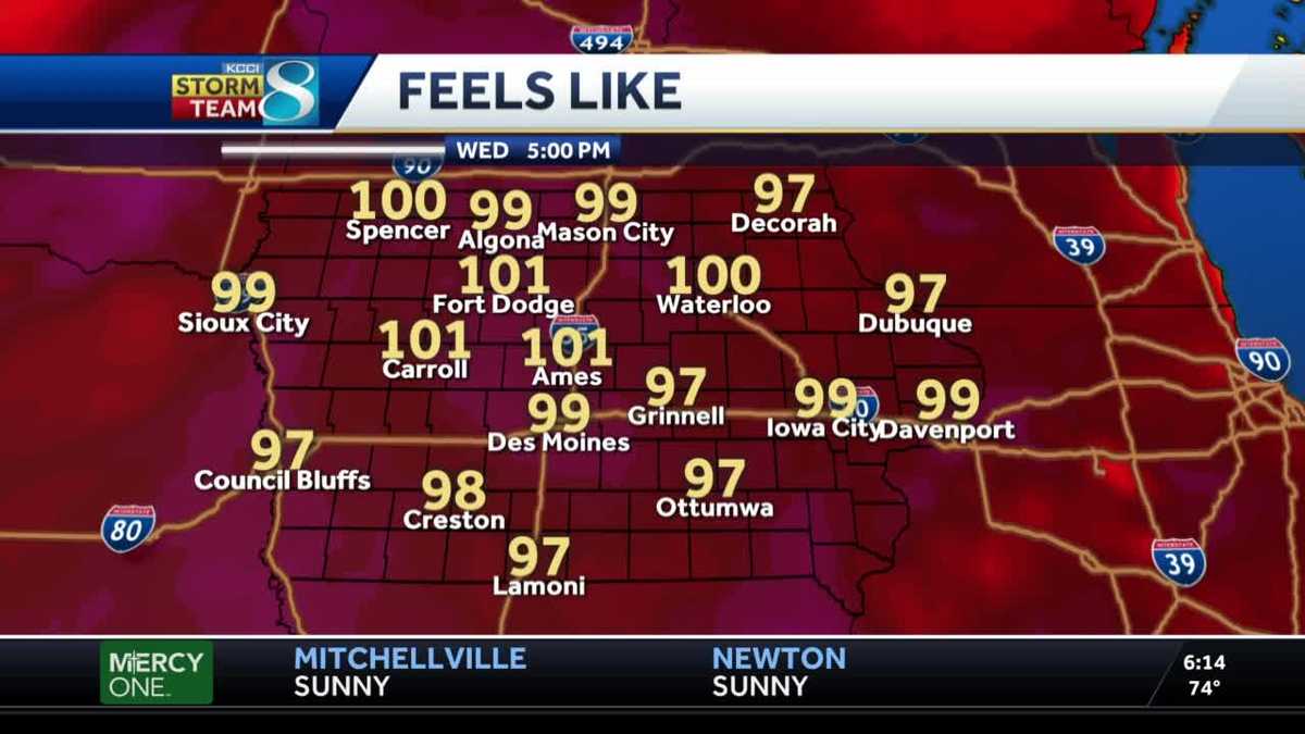Heat advisory for more than half of Iowa