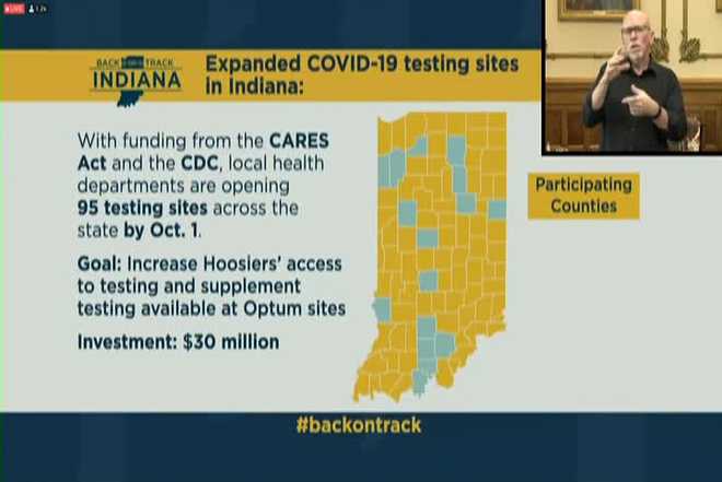 95 new coronavirus testing sites opening across Indiana