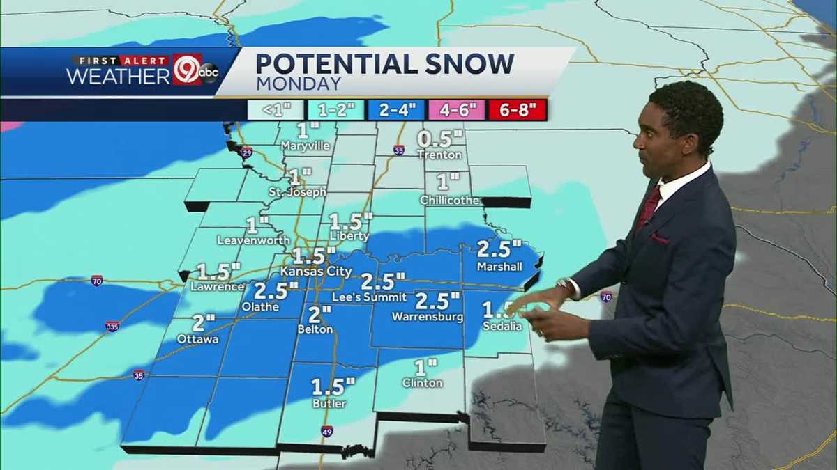 FIRST SNOW: Kansas City expected to receive 2 to 3 inches of snow in ...