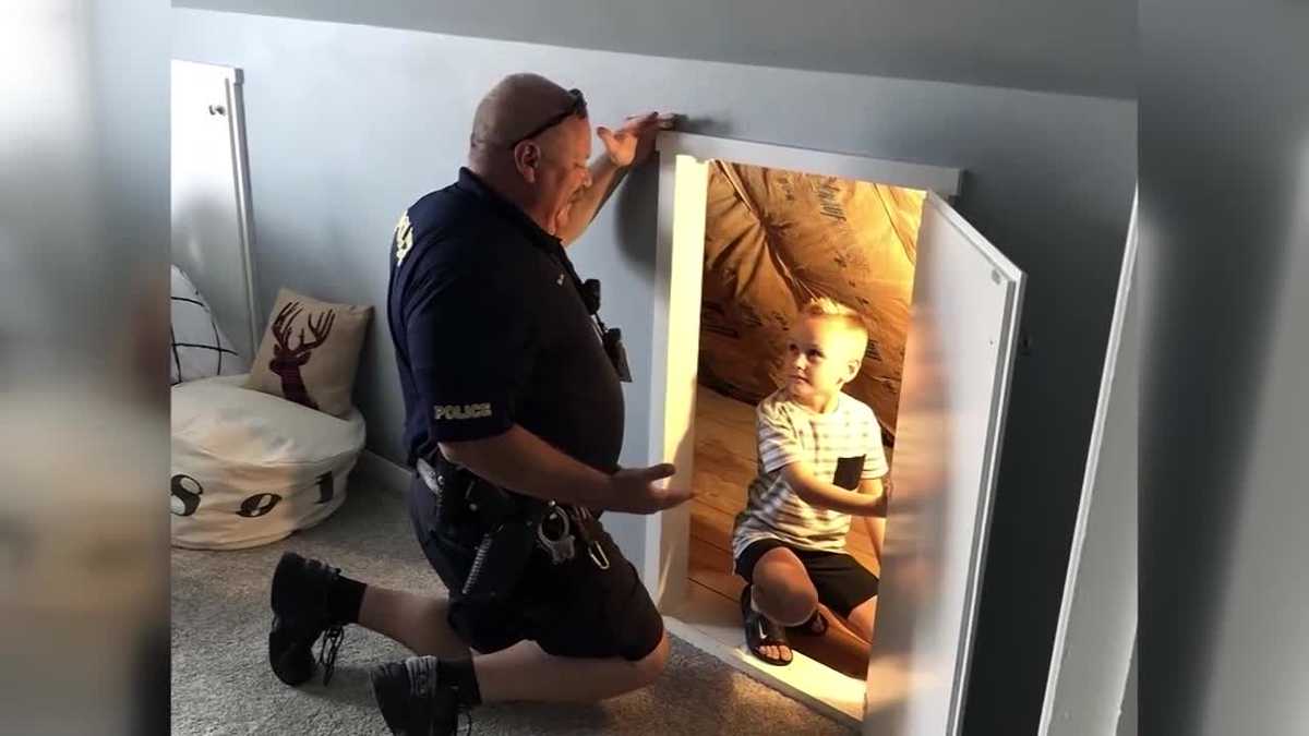 Protect and Serve: Officer checks boy’s attic for bad guys