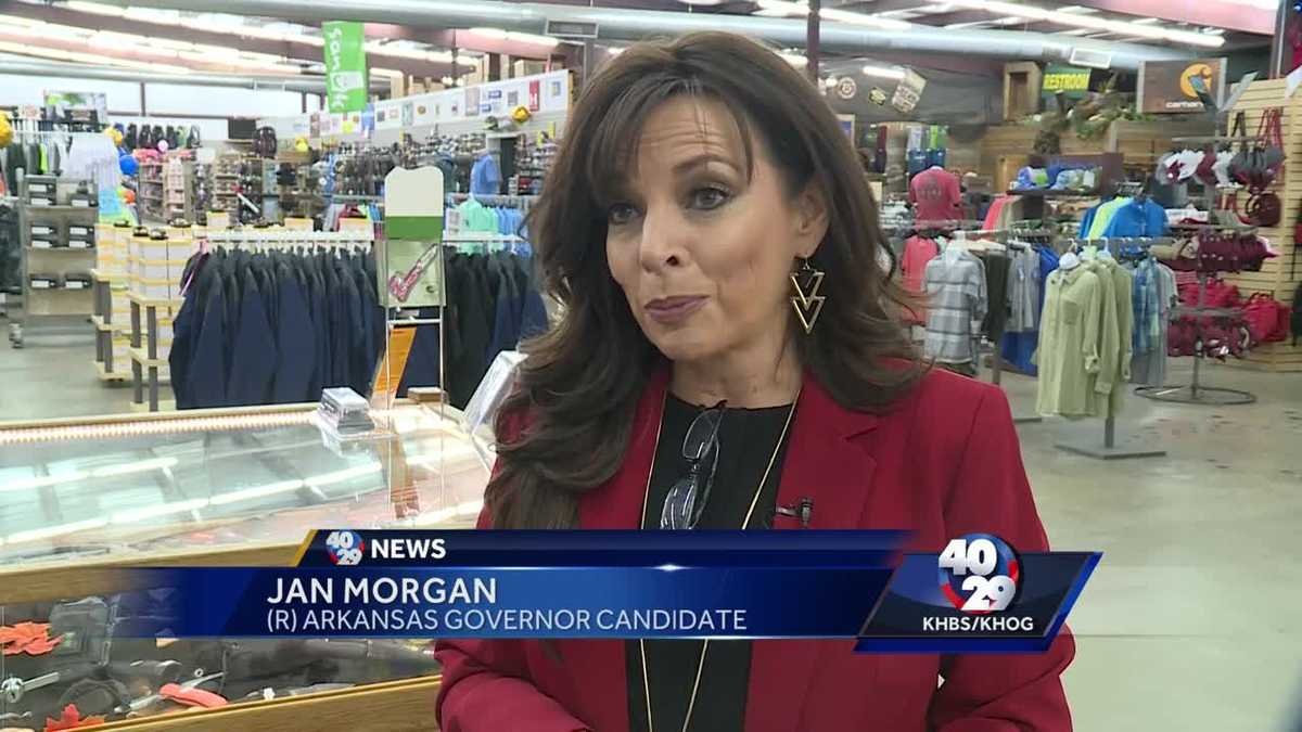 Jan Morgan campaigns in Alma