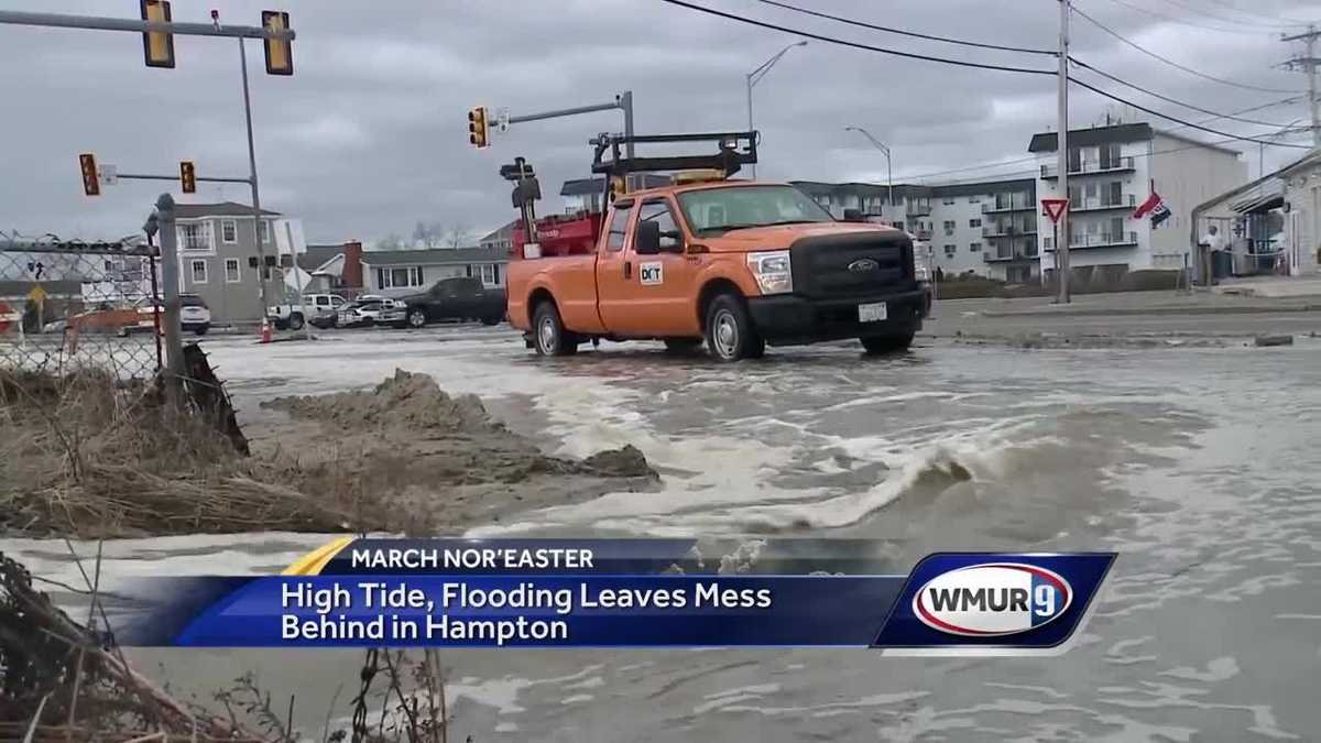 High tide, flooding leave behind mess in coastal communities