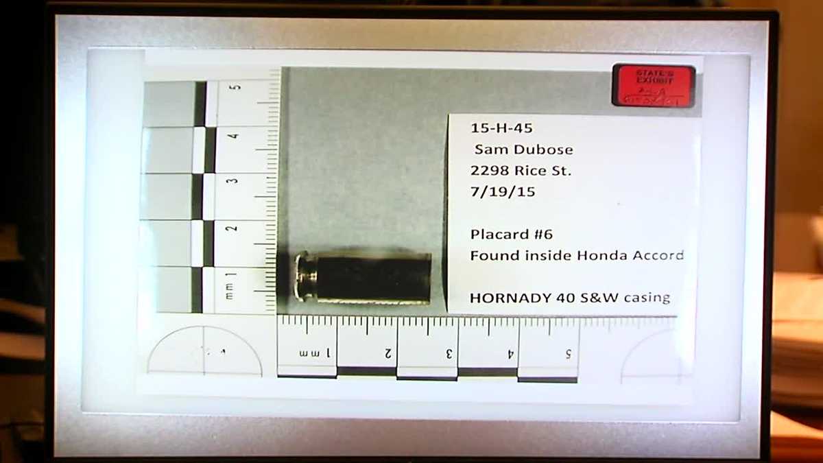 PHOTOS: Evidence from Sam Dubose shooting admitted into Tensing trial