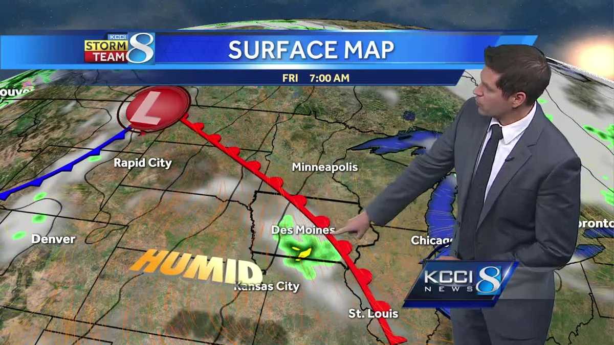 Videocast: Incoming warm front brings storm chances