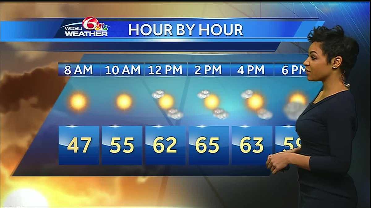 Wednesday: Warmer today, showers Thursday