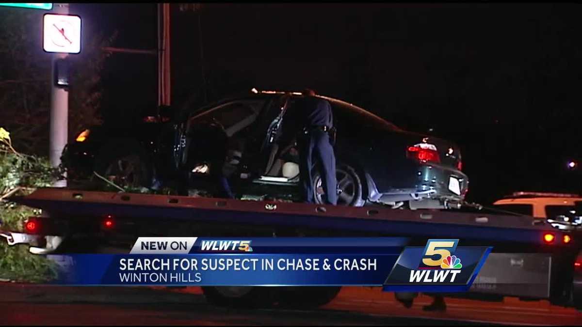 Police Driver Leads Police On Chase Crashes