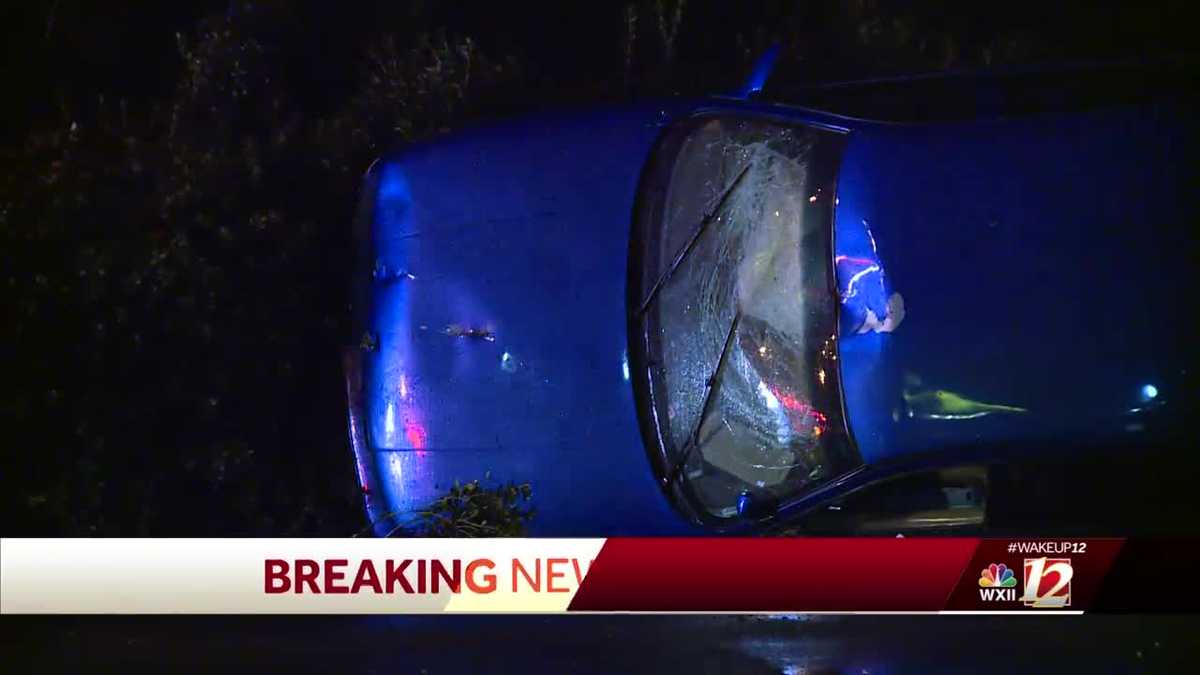 Car Flips During Crash In Winston Salem