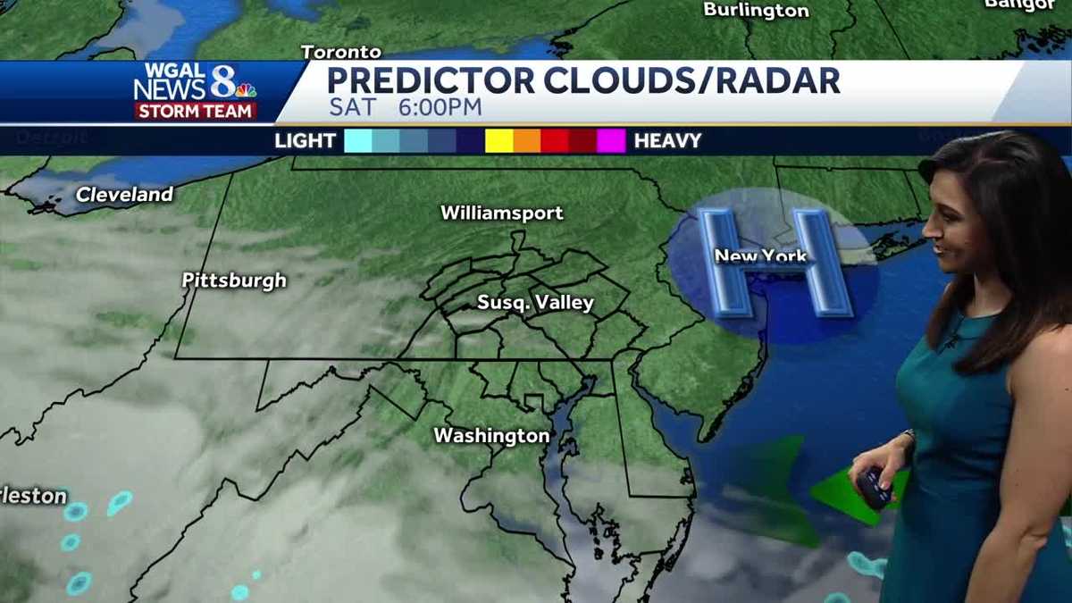 Pleasant Saturday, More Clouds Sunday