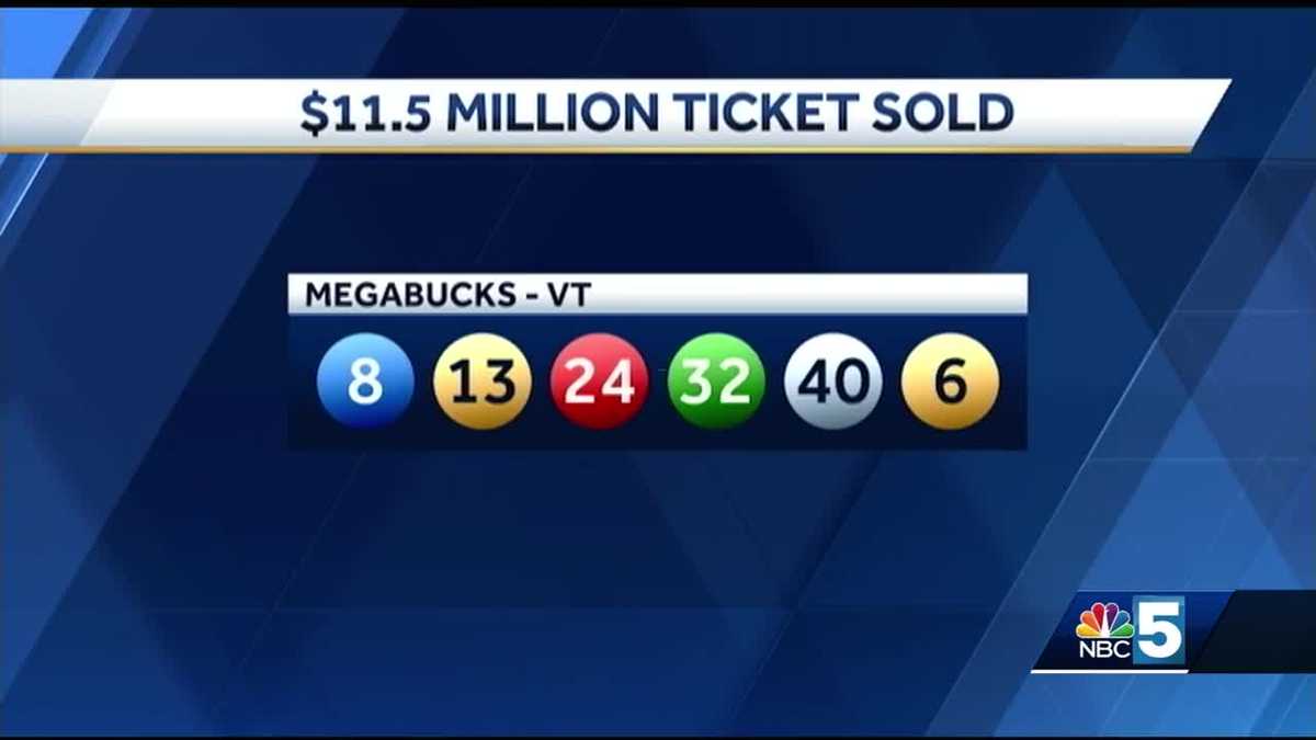 JACKPOT: $11.5M winning Megabucks ticket sold in Vermont