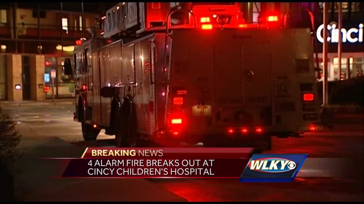 Firefighters battle 4-alarm fire at Cincinnati Children's Hospital