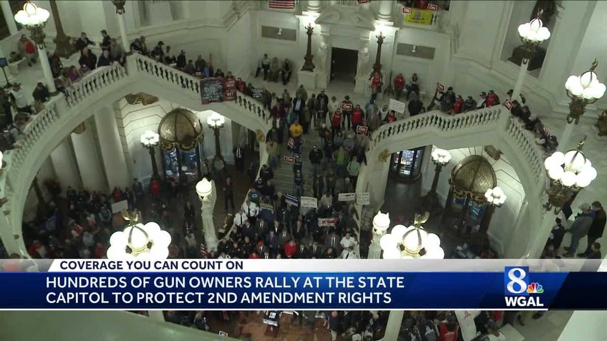 Hundreds gather at state Capitol for gun-rights rally