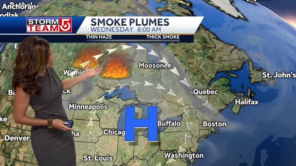 Smoke from western Canadian wildfires reaches New England