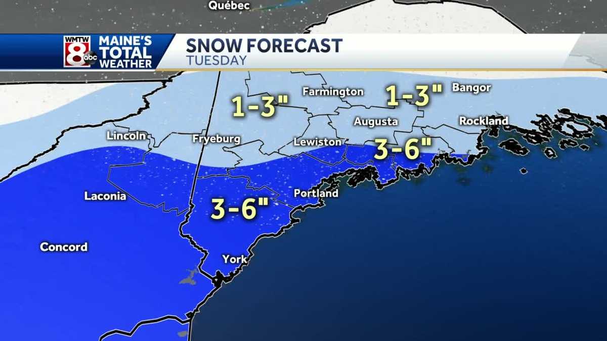 Snow falls Tuesday, impacting evening commute