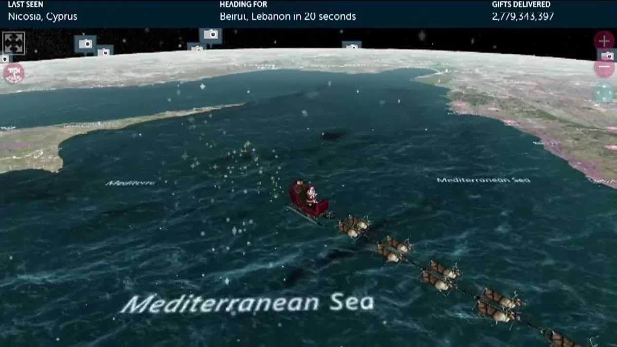 Live NORAD Santa tracker