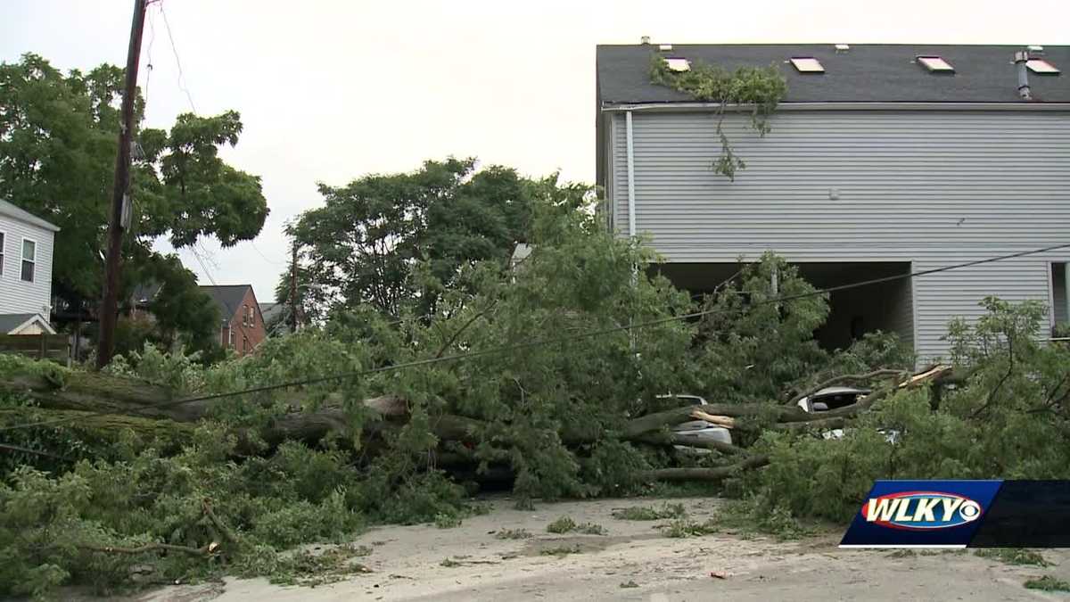 Damage reported as severe weather moves through area