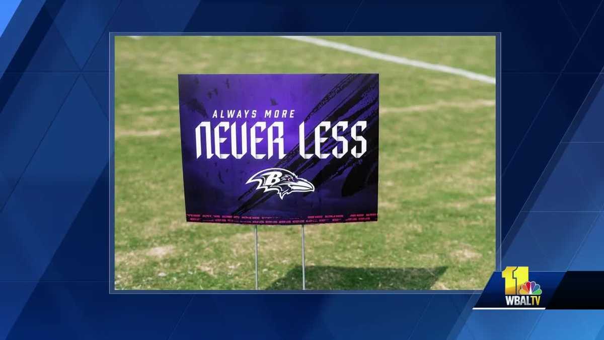 Show your Ravens pride with free yard signs