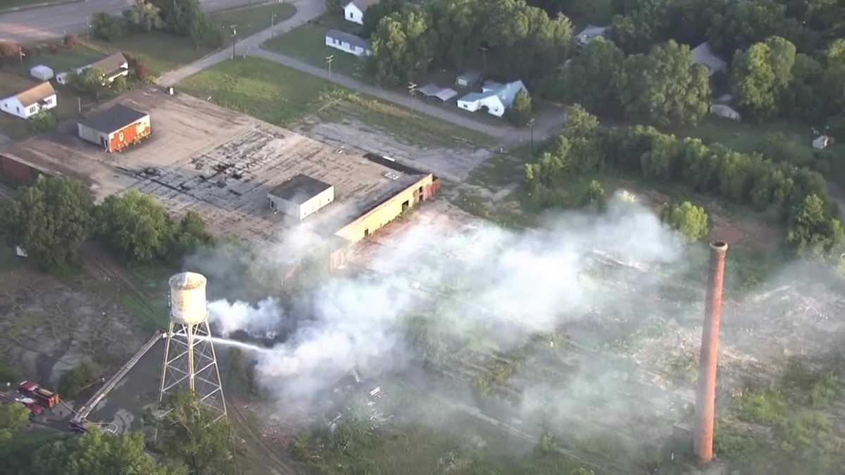 Firefighters battle flames near old mill in Anderson County