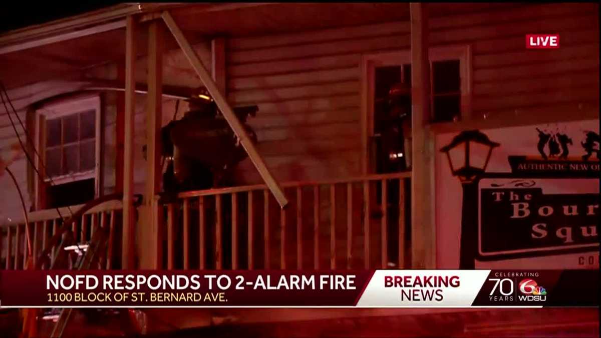 NOFD responds to 2-alarm fire on St. Bernard Ave.