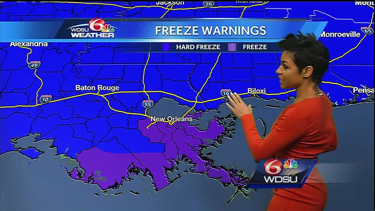 Wednesday: Freeze warnings, frigid forecast