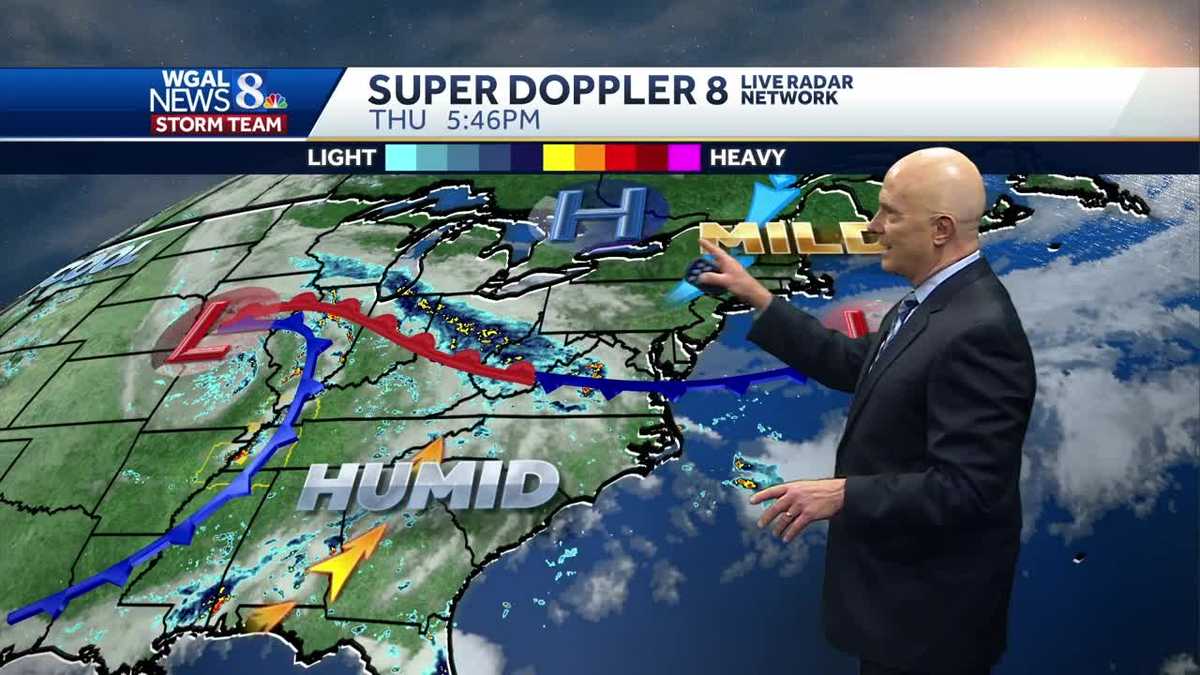 Rain returns for Friday. More humid with showers for the weekend