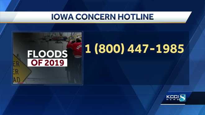 Iowa Concern hotline sees spike after flooding in SW Iowa