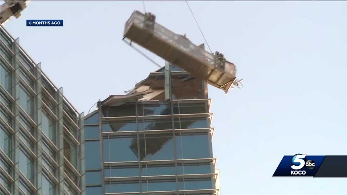 Repairs continue on the Devon Tower windows