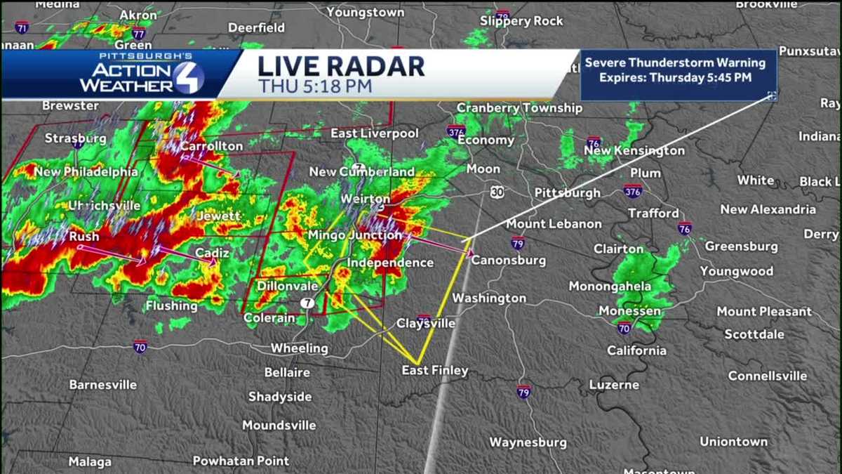 PITTSBURGH WEATHER: Strong to severe storms with potential for large ...
