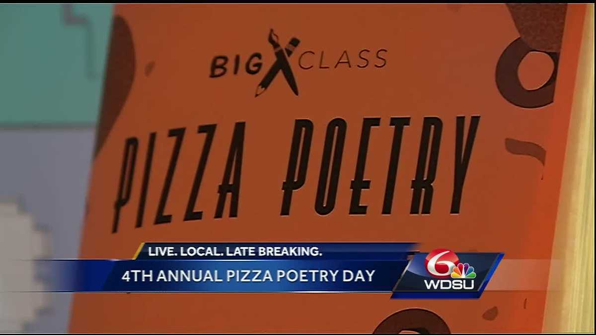 The 4th annual pizza poetry takes place Friday