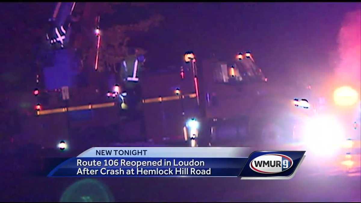 Route 106 reopened in Loudon after accident