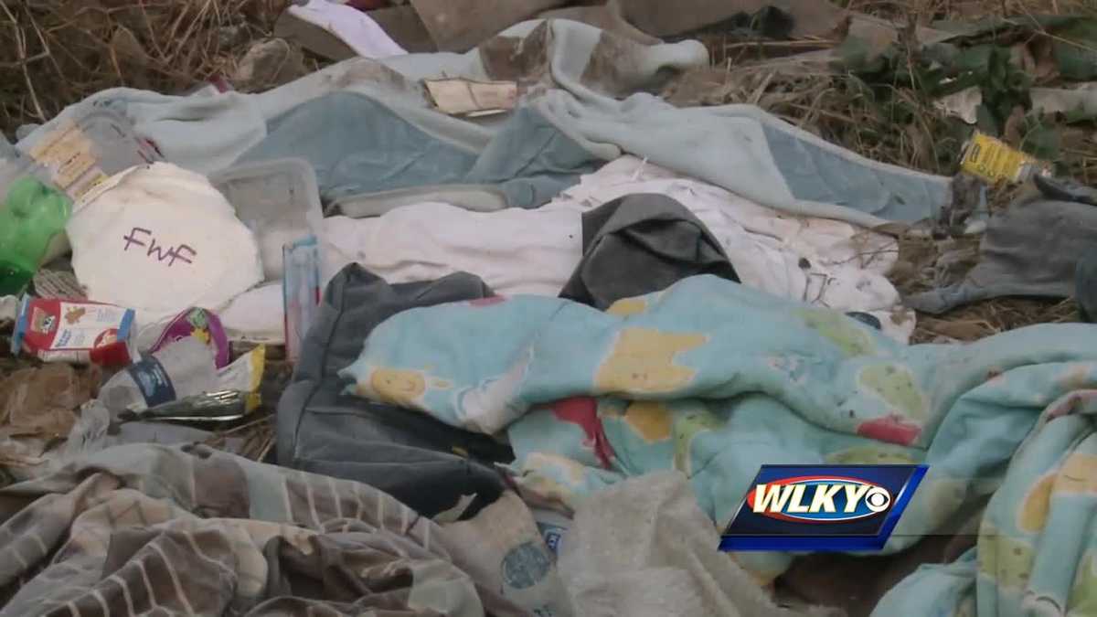 Agencies clean homeless camps in downtown Louisville