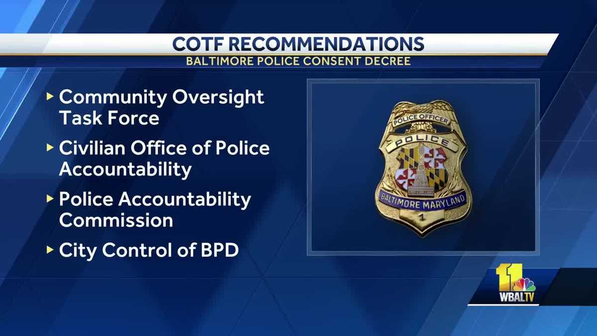 Oversight Task Force calls for different oversight of Baltimore Police ...