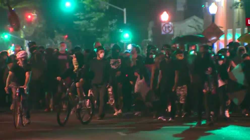 Demonstrators protest Jacob Blake police shooting in Sacramento for 2nd ...